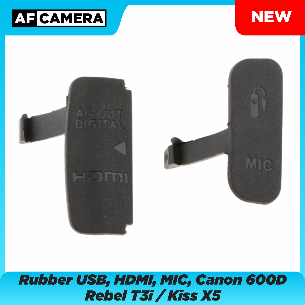 Jual Karet Rubber USB HDMI MIC Canon 600D Tutup Penutup USB Canon Rebel ...