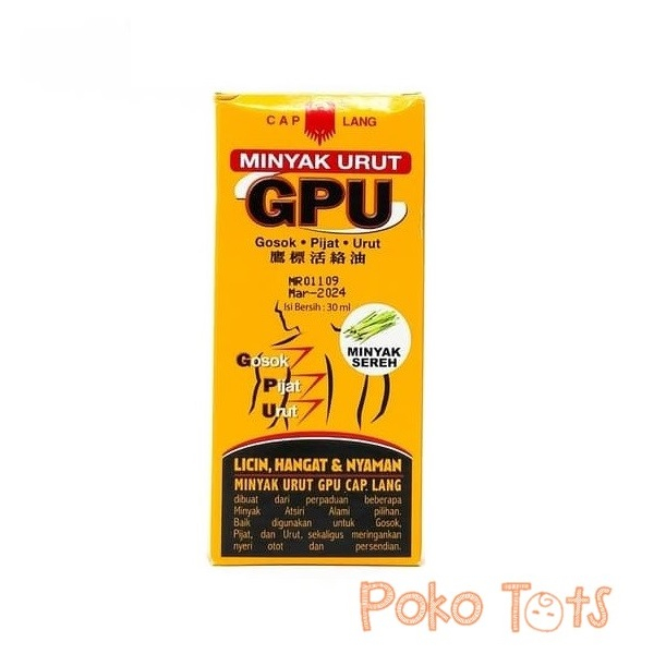 Jual Cap Lang Minyak Urut GPU Minyak Sereh 30ml Minyak Gosok Pijat Urut ...