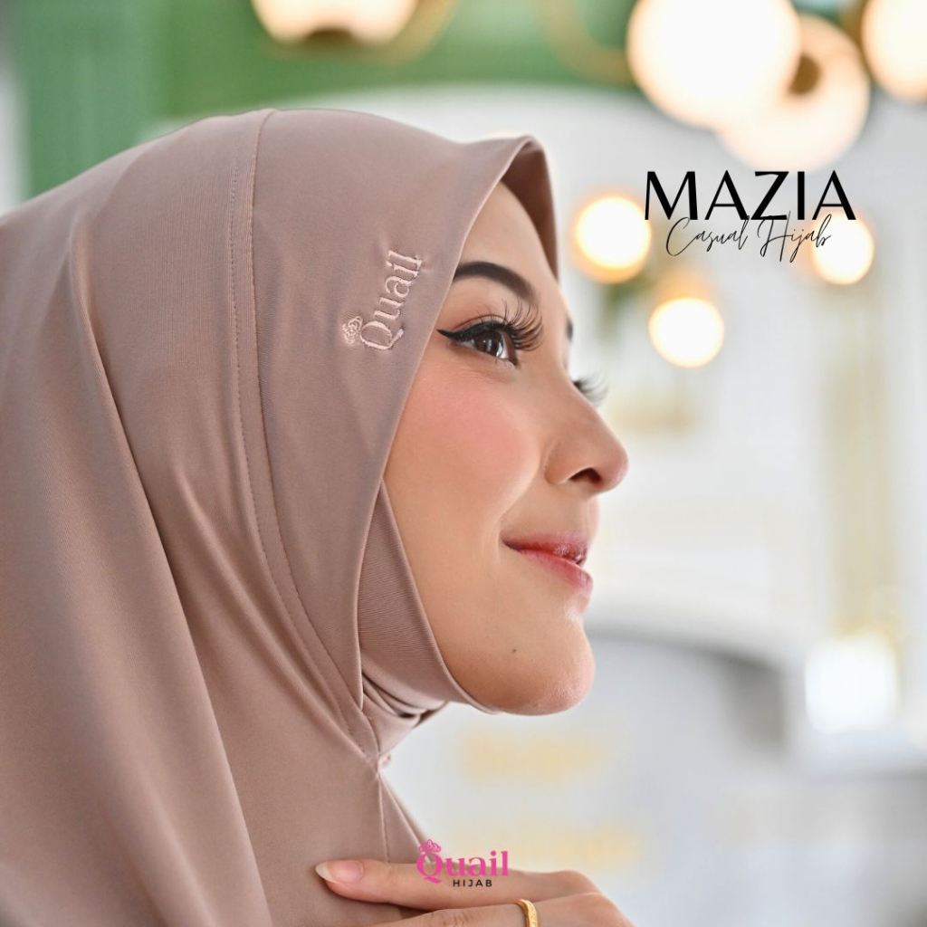 Jual Jilbab Dagu Instan MAZIA Quail Hijab Original Daily Jersey Premium Terbaru COD Distributor ...