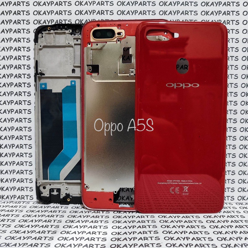 Jual Casing Fullset Oppo A5S + Tombol On Off Volume + Ring Camera ...