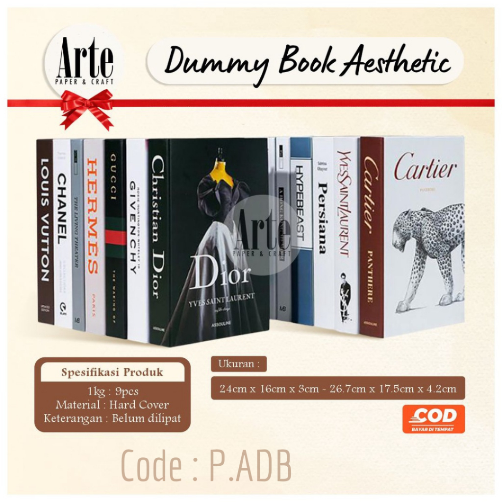 Jual Dummy Book Aesthetic Pajangan Buku Palsu Properti Foto Dekorasi ...
