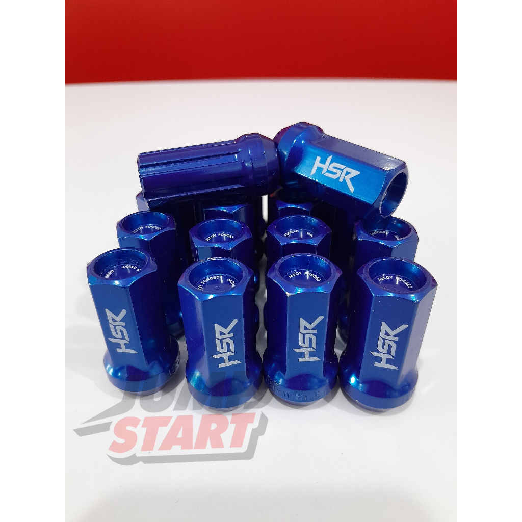 Jual Baut roda mobil variasi Hsr Dura ukuran drat 1.5 warna biru lug ...