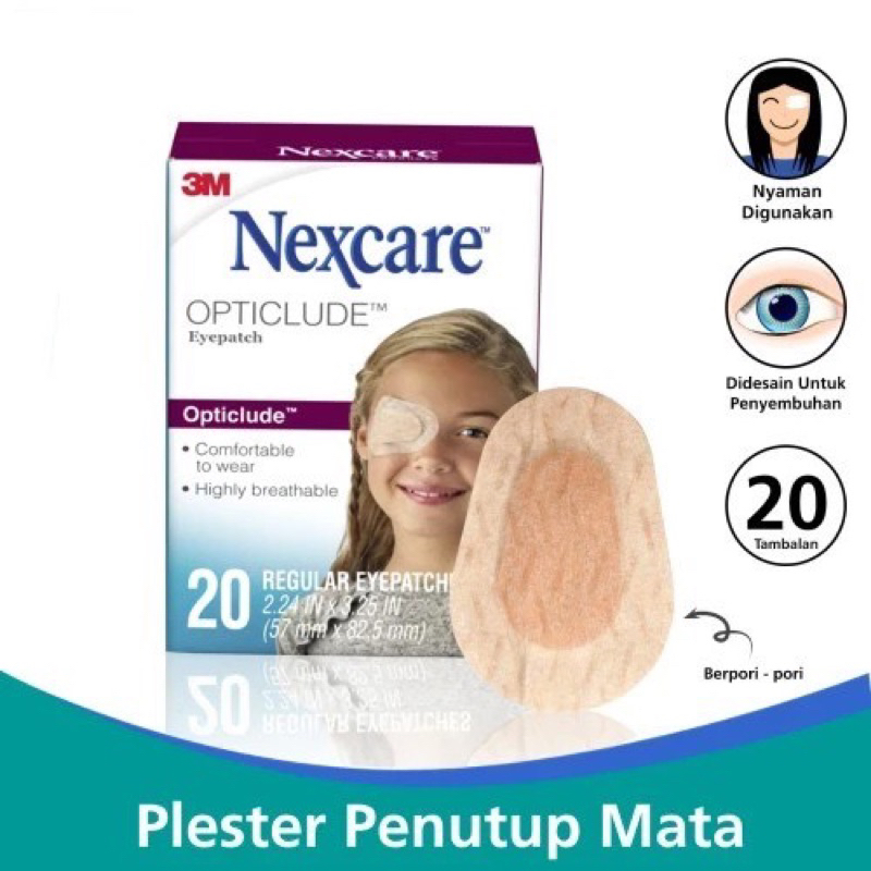 Jual 3M Nexcare Opticlude Orthoptic Eye Patch Regular / Plester Penutup Mata Dewasa | Shopee ...