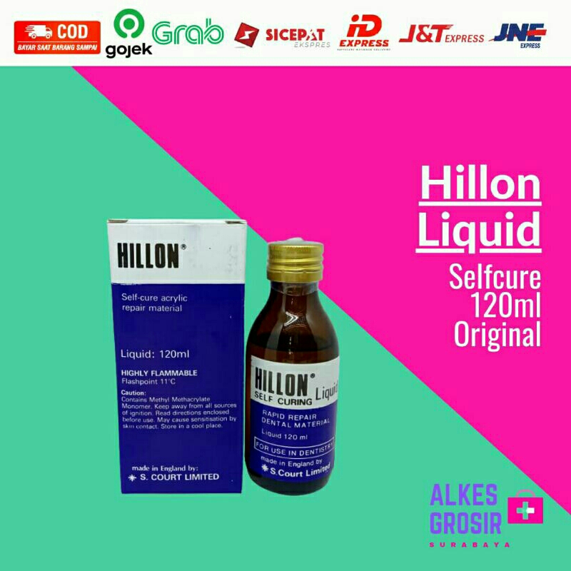 Jual Hillon Liquid Self Curing 120ml ORIGINAL Hilon Dental Gigi Palsu ...