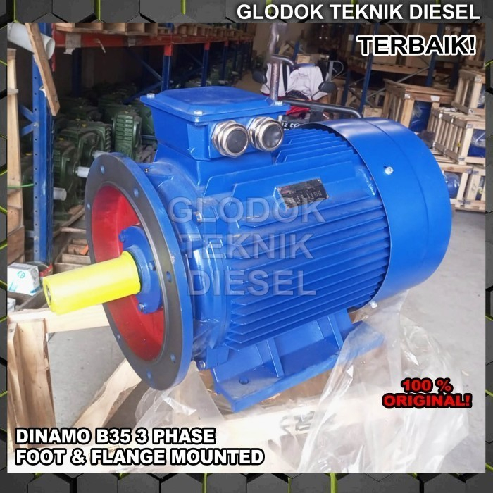 Jual Dinamo Motor 100 HP 75 kW 750 RPM 3 PHASE 8 POLE B35 Gulungan Tembaga | Shopee Indonesia