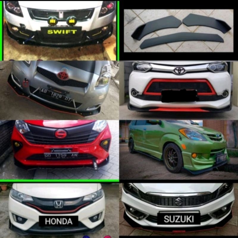 Jual Lips Bumper Depan Universal Lips bemper mobil universal | Shopee ...