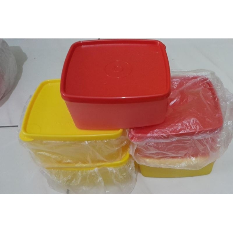 Jual Small square round tupperware (1 pcs) | Shopee Indonesia