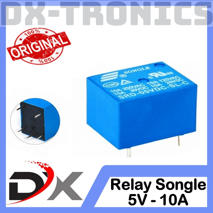 Jual Relay SONGLE 5V 10A SRD-05VDC-SL-C 5 PIN 5P | Shopee Indonesia