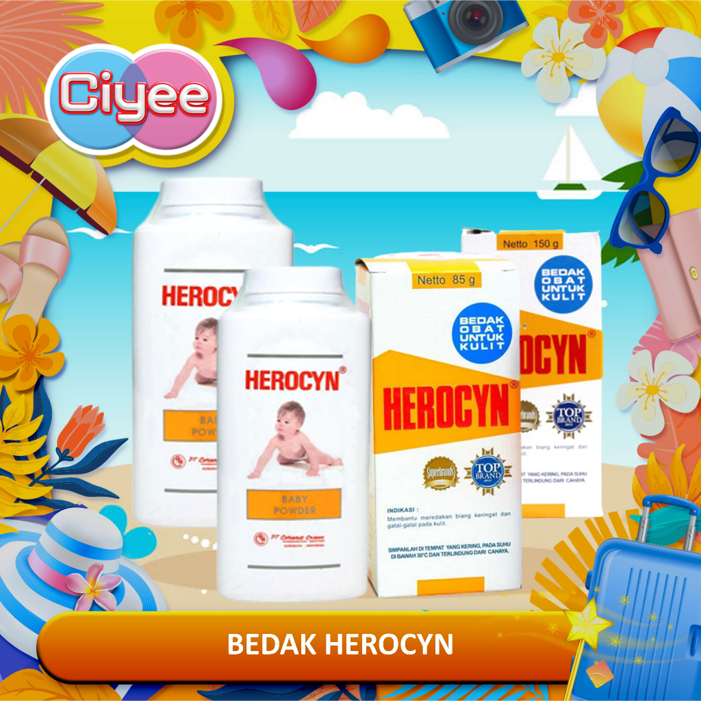 Jual HEROCYN Bedak Biang Keringat - Baby Powder - Bedak Gatal - Herocin ...