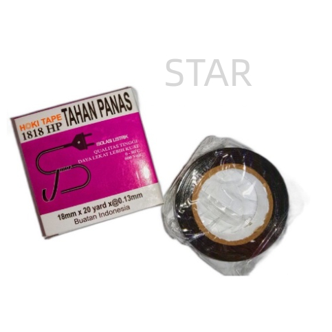 Jual ISOLASI LISTRIK HITAM TAHAN PANAS HOKI TAPE ELEKTRIK DOUBLE TAPE ...