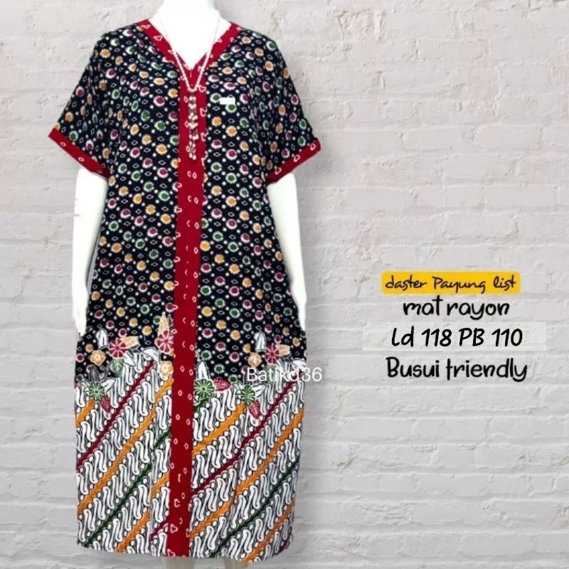 Jual Alesha Daster cewek truntum eyin antonio murah jumbo ld 118 payung ...