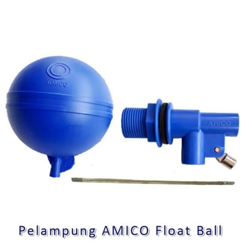 Jual otomatis pelampung tandon pvc Amico float ball 1/2 - 3/4 | Shopee ...