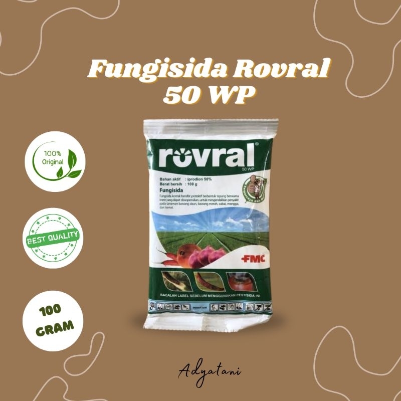 Jual Fungisida Rovral 50 WP Pembasmi Hama Original 100 gram | Shopee ...