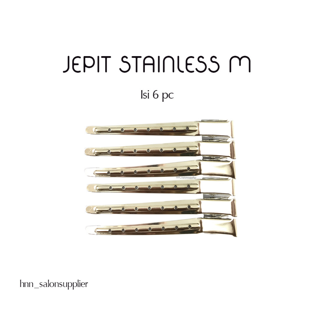 Jual Jepit Bebek Stainless Stainles Stenlis Penjepit Rambut Salon ...