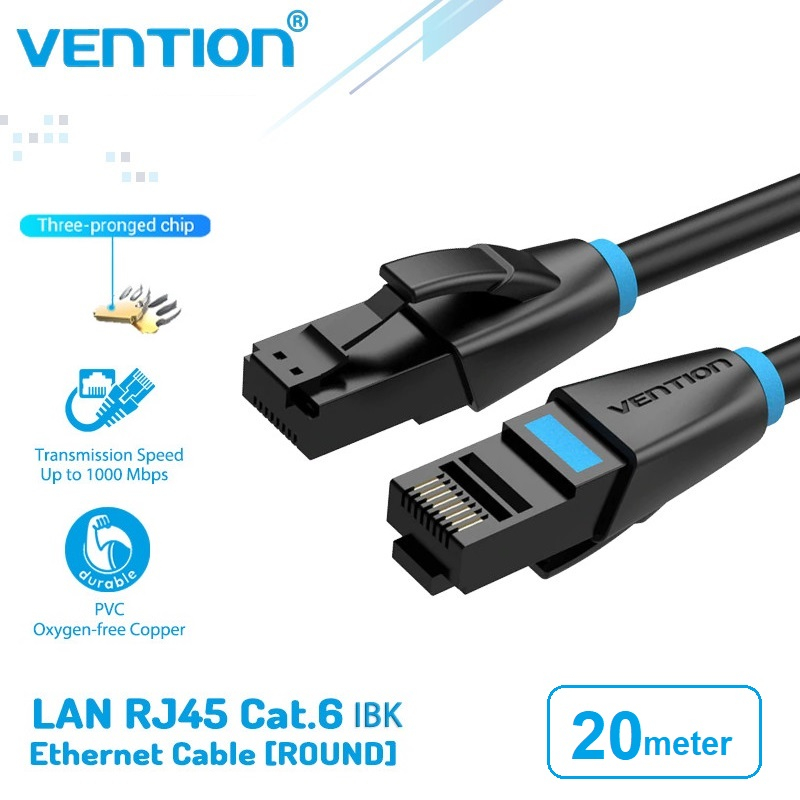 Jual Vention Kabel Lan UTP RJ45 Cat6 20m Ethernet Cable | Shopee Indonesia