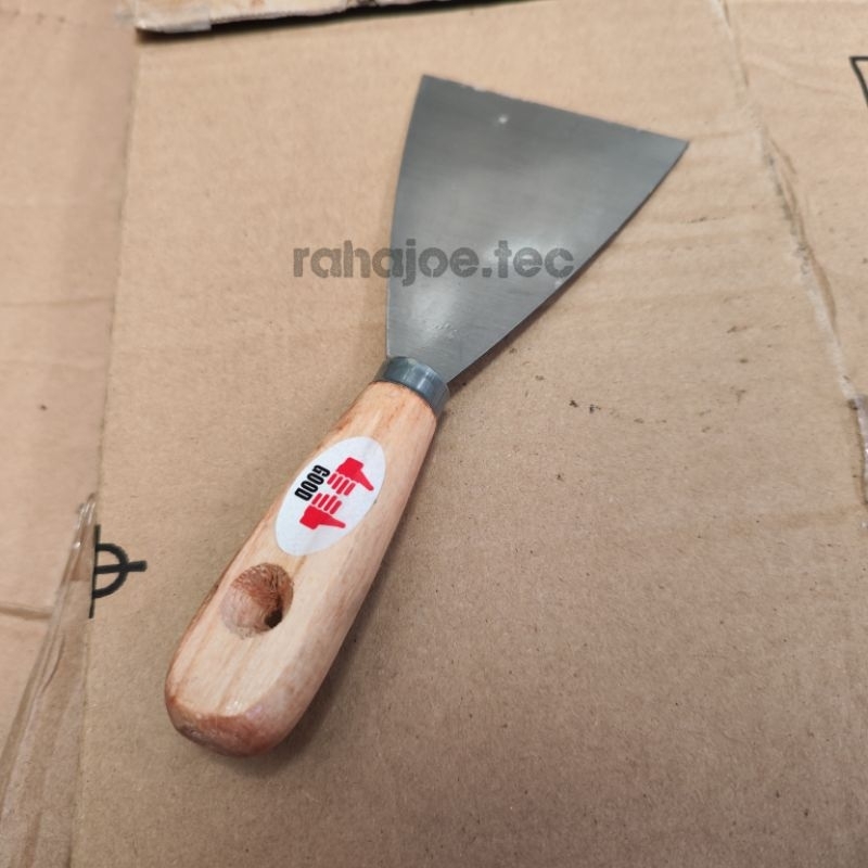Jual Kape Pisau Dempul 3" Gagang Kayu Kapi Scrub Skrap 3 Inch | Shopee ...