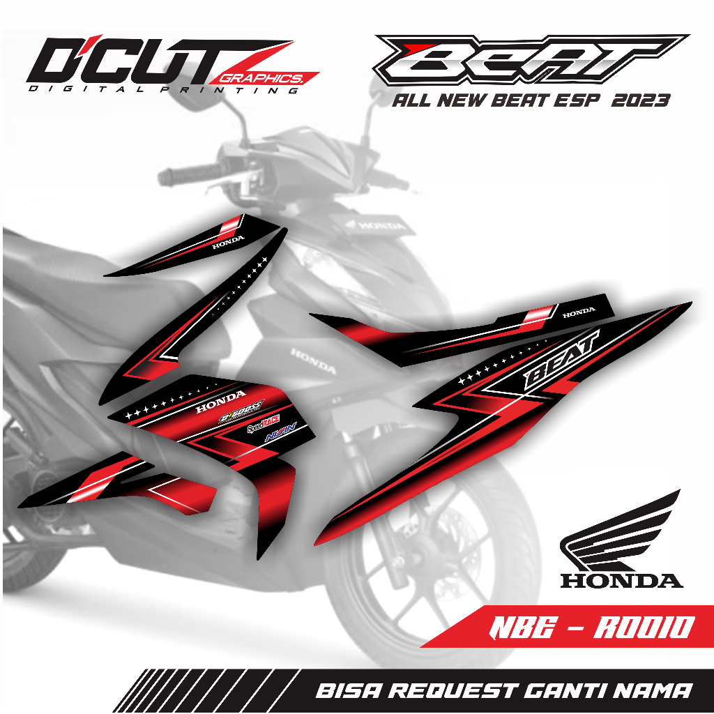 Jual Striping All New Honda Beat 2020 - 2023 ( NBE - R010 ) | Shopee ...