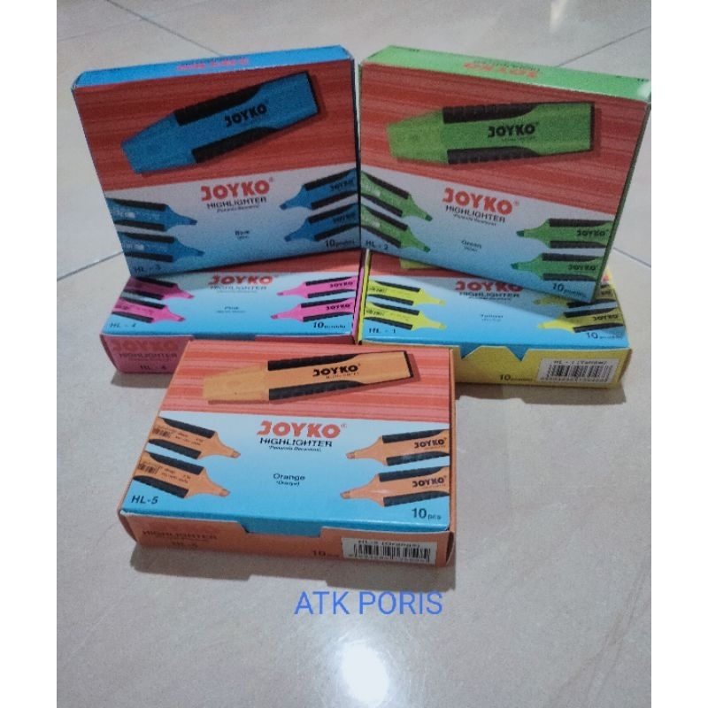 Jual Stabilo highlighter joyko/ stabilo penanda berwarna joyko | Shopee ...