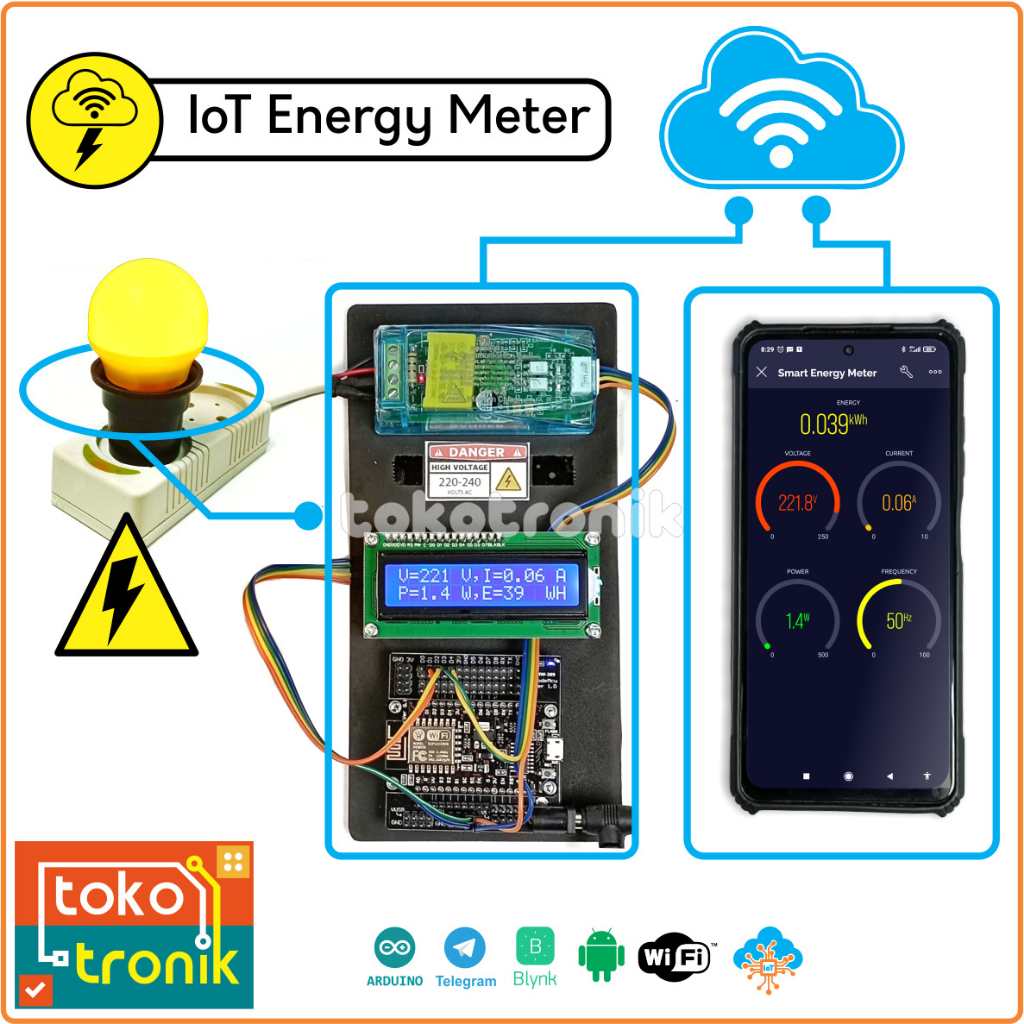 Jual Starter IoT KWH Meter Listrik - Monitoring Energy Listrik Online | Shopee Indonesia