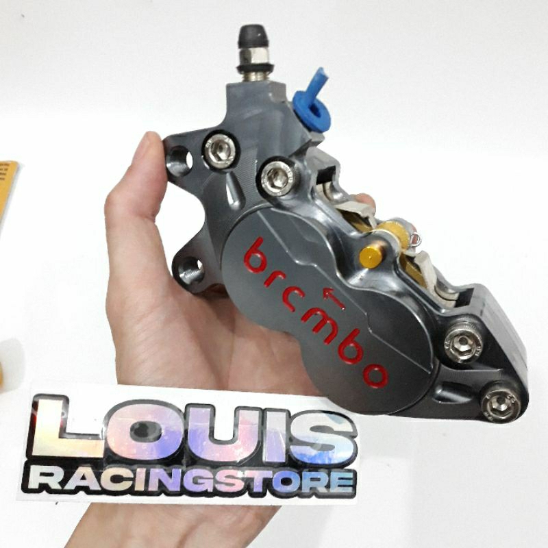 Jual kaliper big pot kiri full cnc 4 piston grey universal | Shopee Indonesia