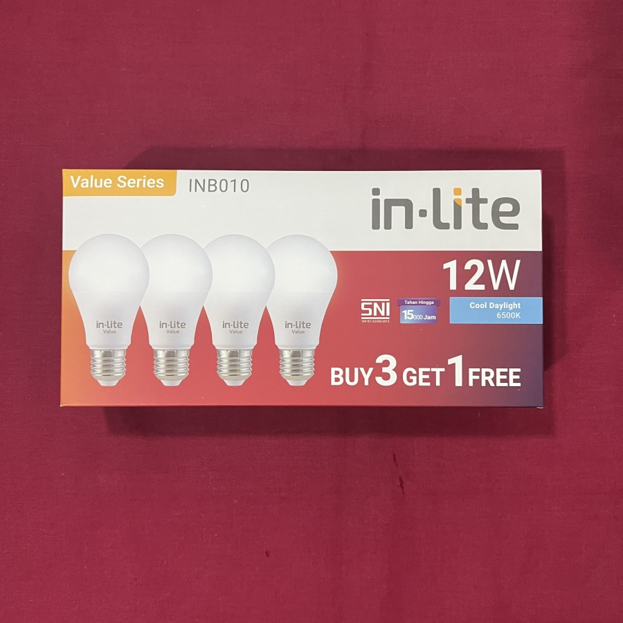 Jual INB010 Lampu LED Bulb Paket 12W Value Inlite | Shopee Indonesia