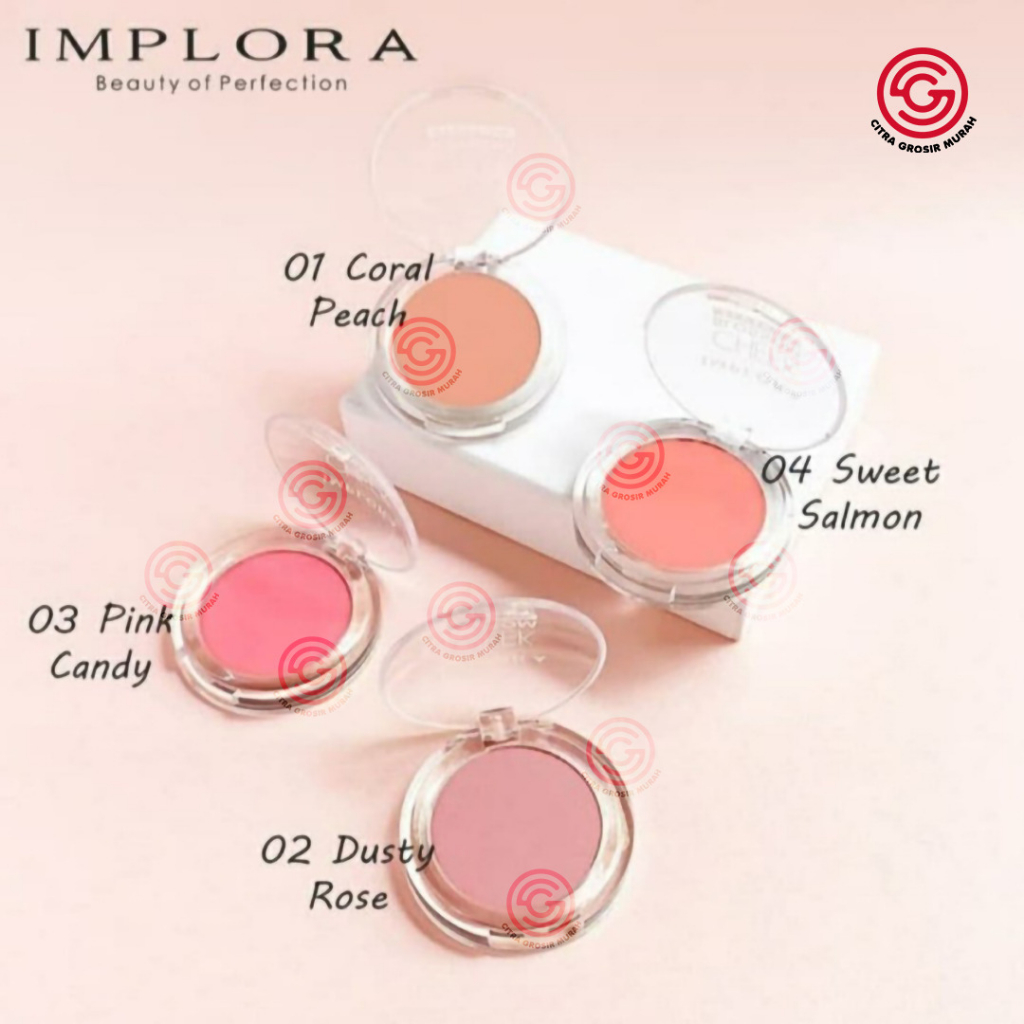 Jual IMPLORA BLUSH ON Implora Cheek Blossom & Blush On 3.5gr BPOM ...