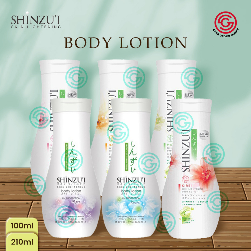 Jual SHINZUI Body Lotion UV Protection Skin Lightening 100mL || 210mL ...
