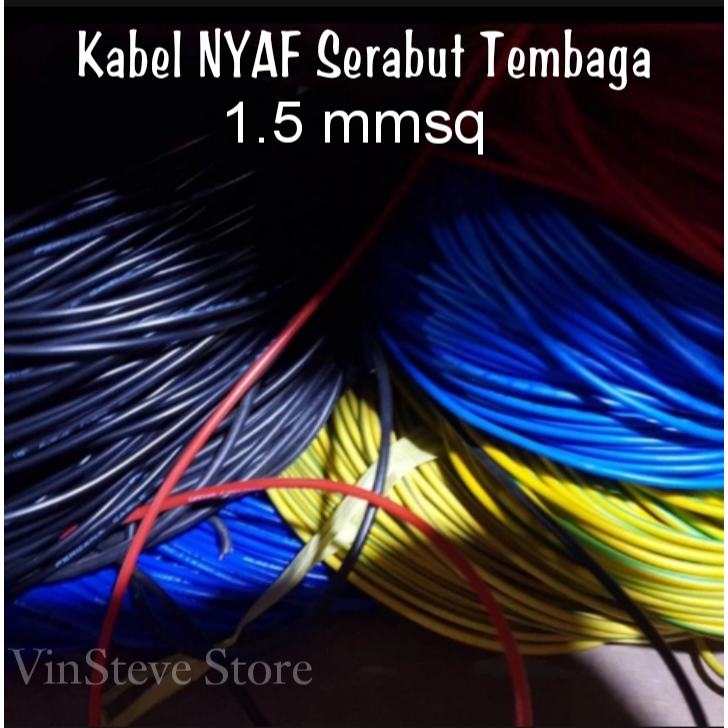 Jual Kabel Listrik Serabut Tunggal NYAF 1,5 mm (Harga per meter) | Shopee Indonesia