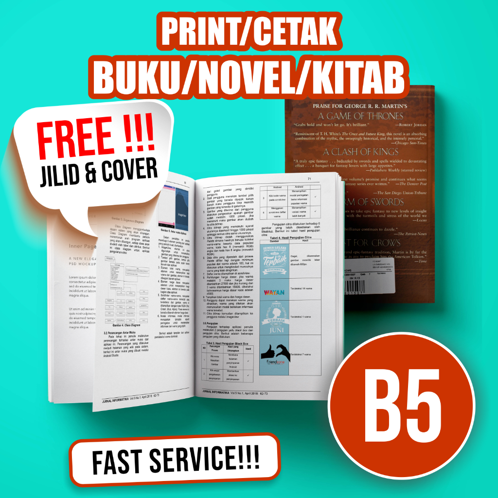 Jual CETAK BUKU NOVEL KITAB - Free Gratiss Jilid & Cover..!!! - DOKUMEN ...