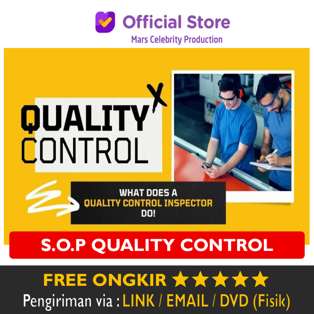 Jual SOP Quality Control S.O.P QC + Flow Chart + Bahan Baku dan ...
