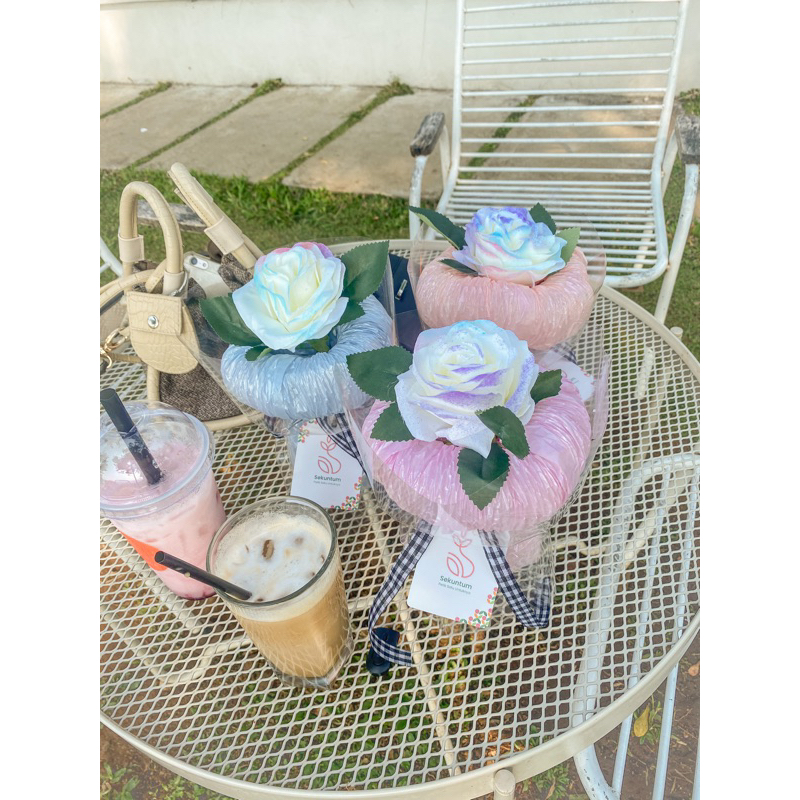 Jual BUKET BUNGA MINI CANDY DONUTS | Shopee Indonesia