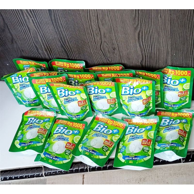 Jual Bio Plus sabun cuci piring sachet 3pcs | Shopee Indonesia