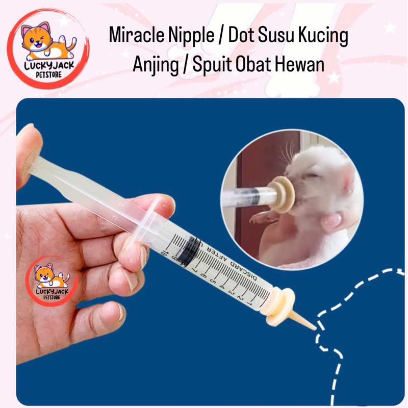 Jual Miracle Nipple / Dot Susu Kucing Anjing / Spuit Obat Hewan ...