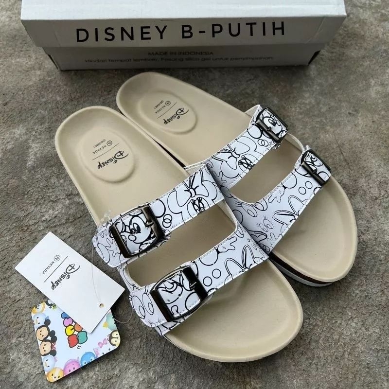 Jual Sandal Wanita Disney Nevada Slop Double Strap Motiv Mickey Mouse ...