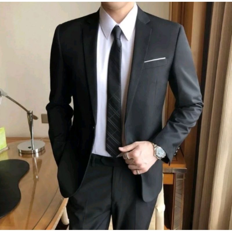 Jual JAS PRIA / JAS FORMAL / JAS HITAM / JAS NIKAH /JAS WISUDA / JAS BLAZER | Shopee Indonesia