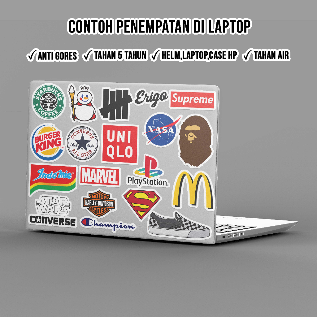 Jual Stiker Aesthetic Laptop Local Brand Tumblr Helm Laptop Case ...