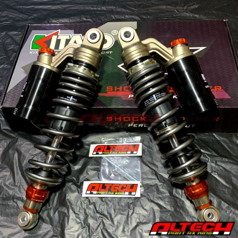 Jual SHOCK KITACO RACING 320MM TITANIUM DOUBLE CLICK REBOUND ATAS BAWAH ...