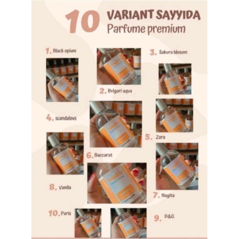 Jual PARFUM SAYYIDA PREMIUM TANPA ALKOHOL 100% 50ml | Shopee Indonesia