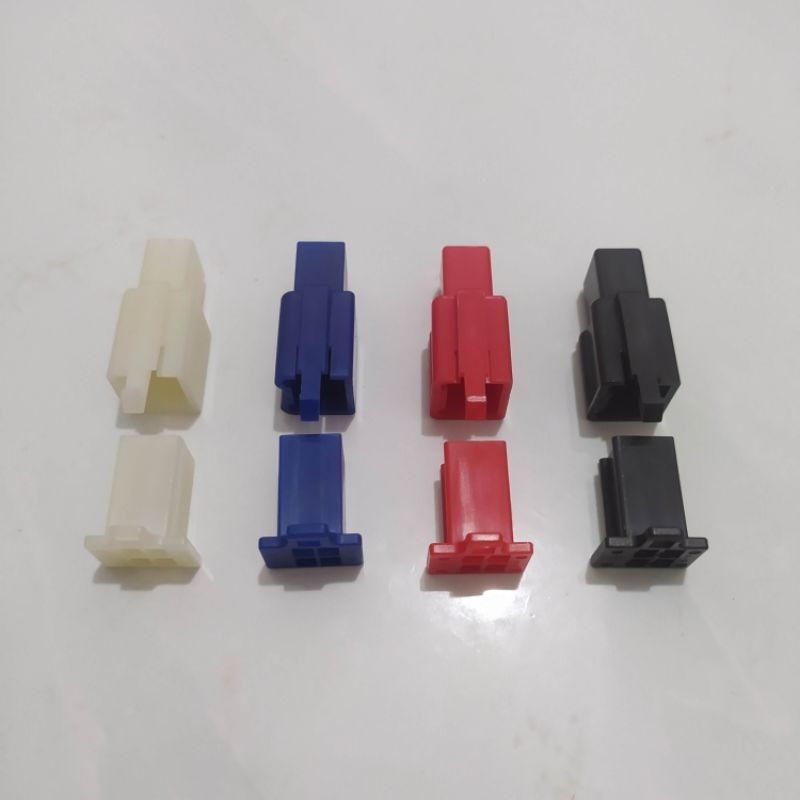 Jual Socket 4 pin . Soket 4 pin . Socket 4 pin Set Skun . | Shopee ...