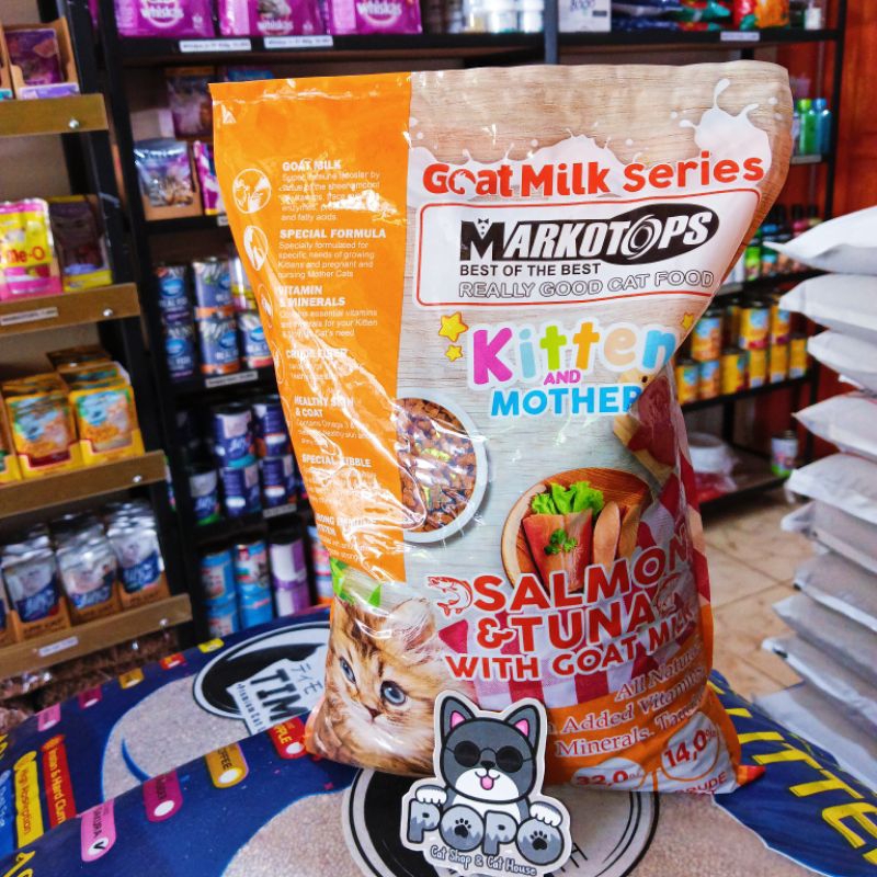Jual pakan makanan kucing markotops mother kitten salmon tuna 800gr ...