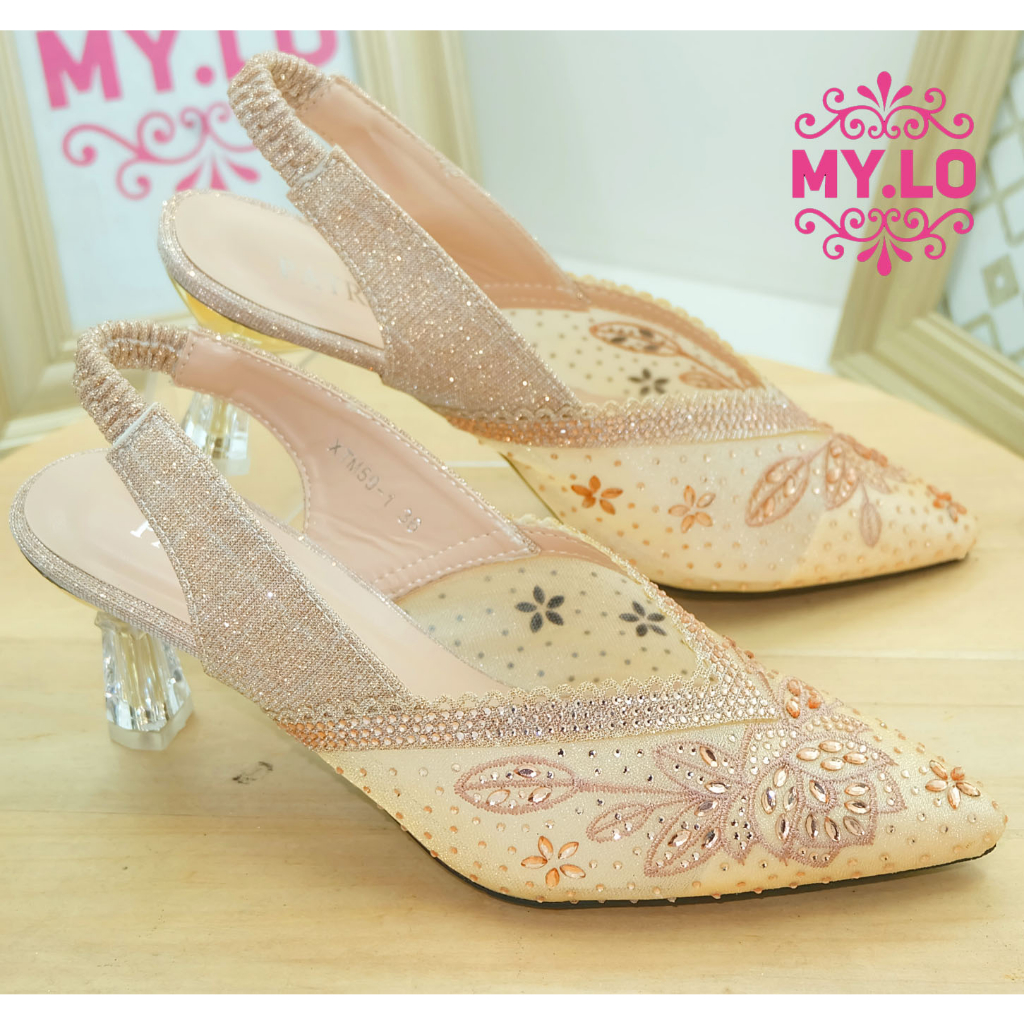 Jual SANDAL PESTA WEDGES SELOP KEBAYA WANITA IMPORT MYLO MS11A65 ...