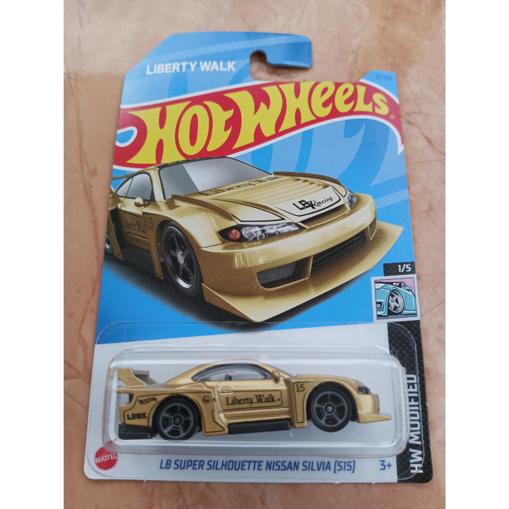 Jual Hot Wheels LB SUPER SILHOUETTE NISSAN SILVIA S15 gold | Shopee ...