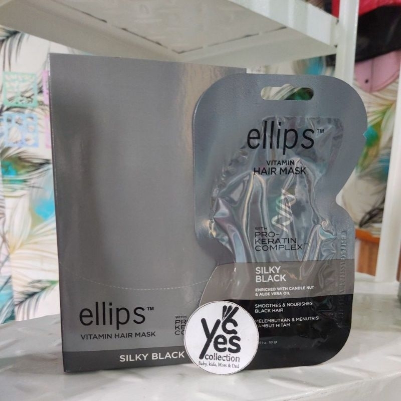 Jual Ellips Vitamin Hair Mask 1 Box isi 12 Sachet Hair Treatment ...
