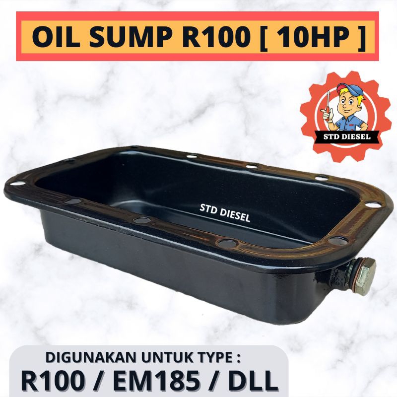 Jual OIL SUMP EM185 R100 10 HP PK BLACK HITAM CALTER OLI WADAH OIL ...