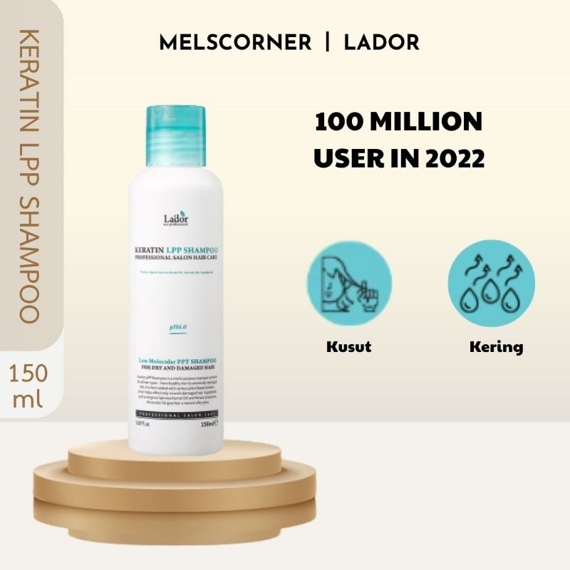 Jual Lador Keratin LPP Shampoo 150mL (Exp Oktober 2025) | Shopee Indonesia