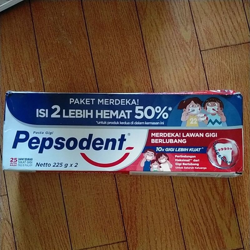 Jual PEPSODENT PASTA GIGI 225G X2 | Shopee Indonesia