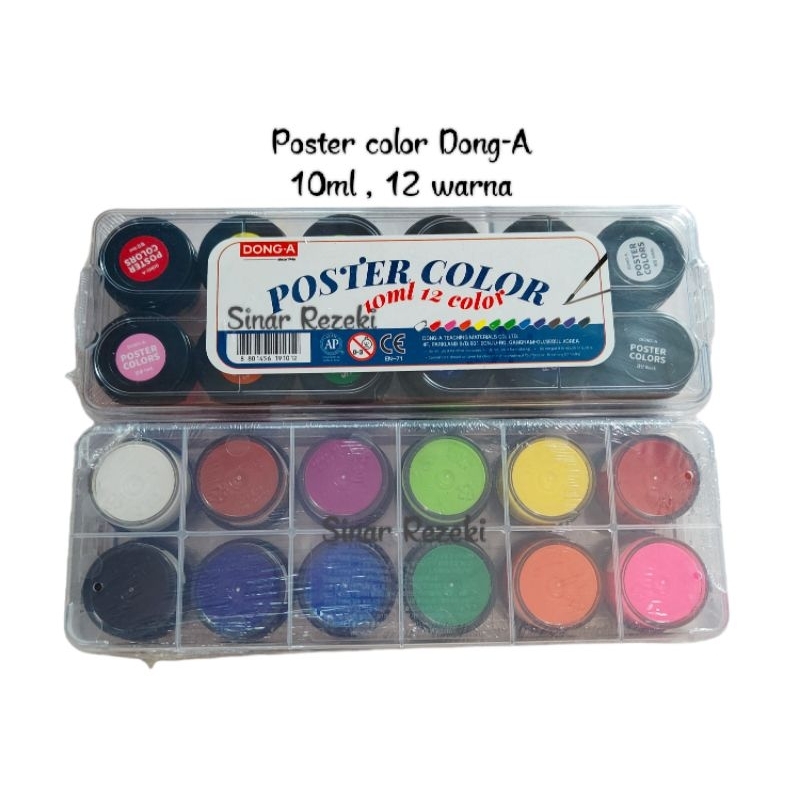 Jual 12 warna!!Poster colors dong-a/cat poster/cat poster dong-a/cat ...