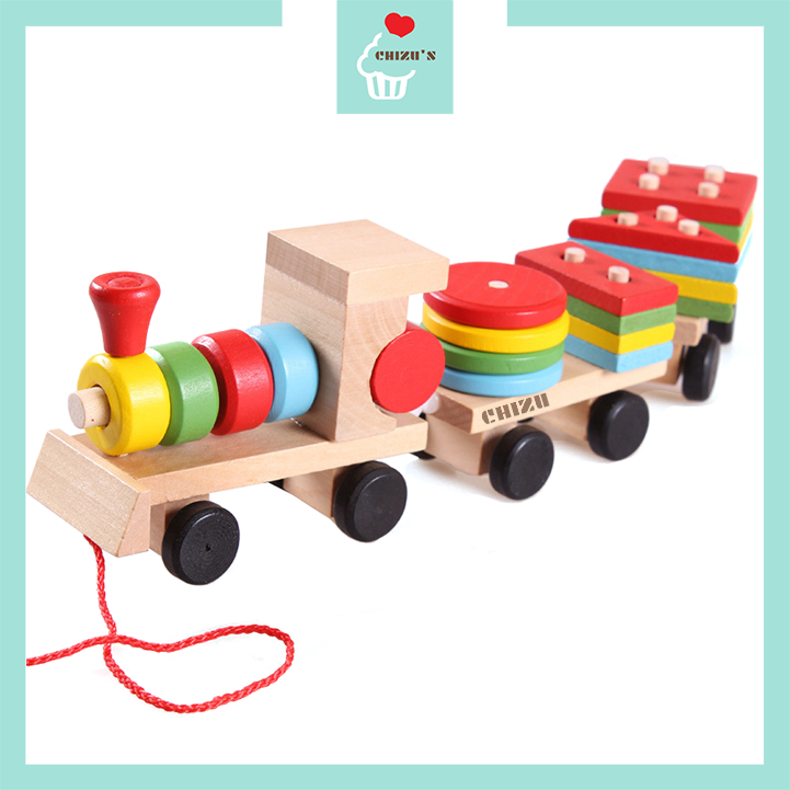 Jual Three Small Train | Puzzle Kereta Api Bentuk Geometri | Shape ...