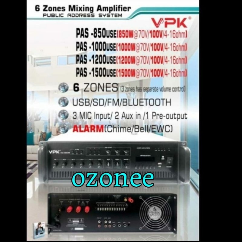 Jual AMPLIFIER VPK PAS 850 USE AMPLI VPK PAS850USE VPK 850USE ORIGINAL ...