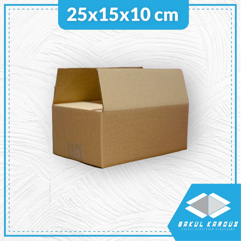 Jual kardus 25x15X10 cm | box | karton | kardus polos | kardus jadi ...